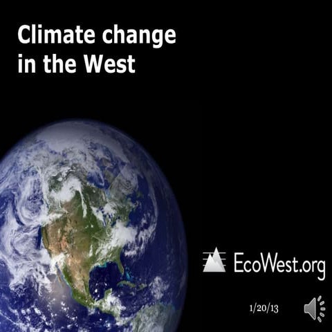 Climate Change in the American West | PPTX