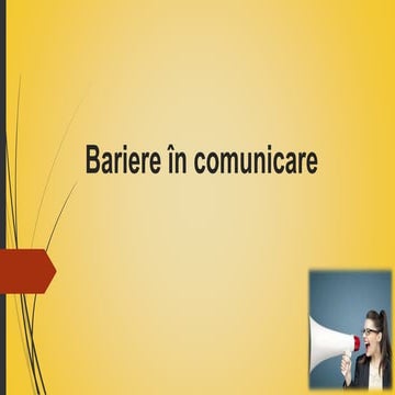 Bariere in comunicare | PPTX