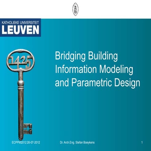 Bridging Building Information Modeling and Parametric Design | PPTX