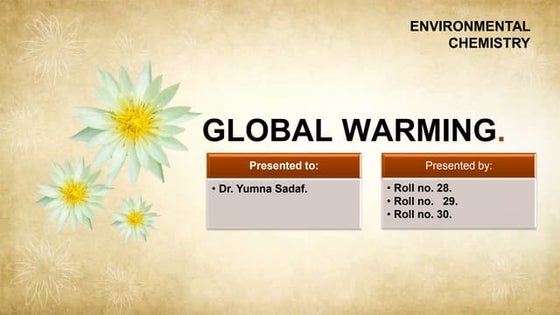 Global warming PowerPoint presentation | PPT