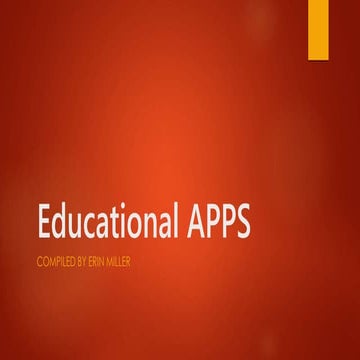 Educational apps | PPT