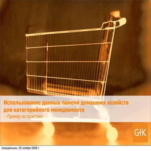 Use of household panel data in CatMan projects (Andrey Sychev, GFK) | PDF