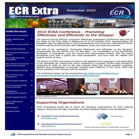 Ecr extra november 2010 | PDF