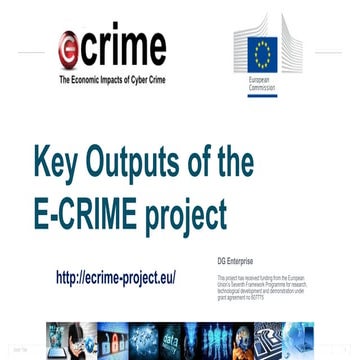 Key Outputs of the E-CRIME project | PPTX