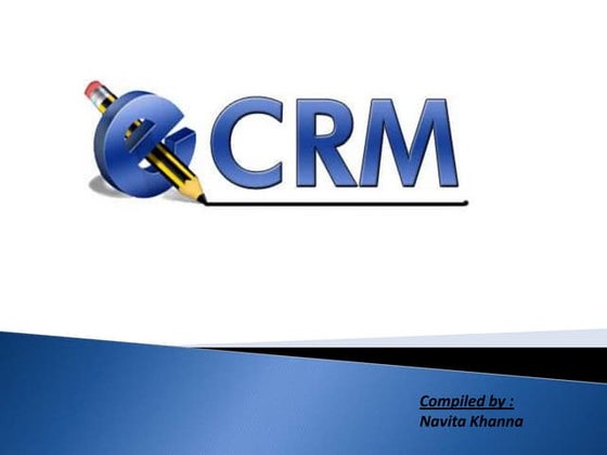 Electronic Customer Relationship Management (E-CRM) | PPT