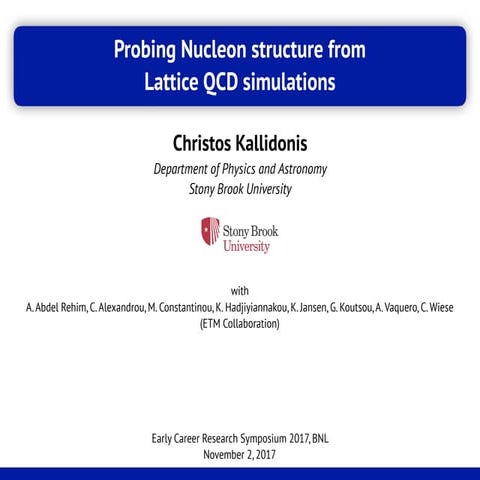 Probing Nucleon Structure From Lattice Qcd Simulations Pdf