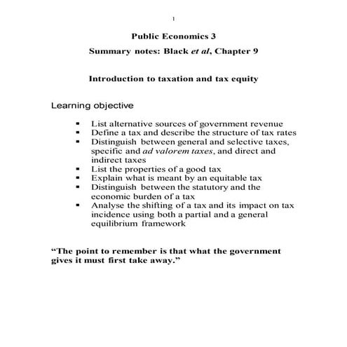 Ecs3704 notes- ch-9 | DOC