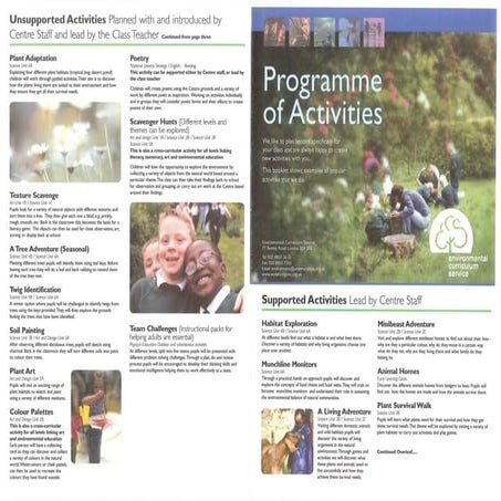 Ecs activities sheet | PDF