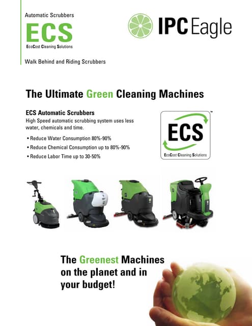 IPC Eagle CT40-B50 Automatic Floor Scrubber | PDF | Home Appliances ...