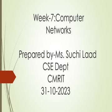 [ecse]unit 3 Pdfcomputer Network Of Interconnected Ppt