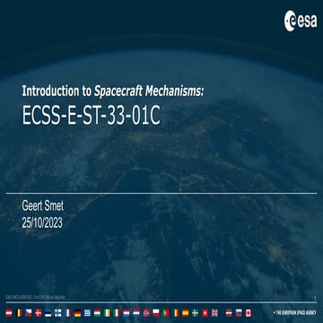 ECSS-Mechanisms-2023-v2 Introduction to Spacecraft Mechanisms | PDF
