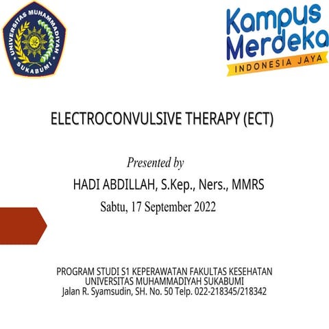 ECT.ppt electro convulsive terapi dalam keperawatan jiwa | PPT
