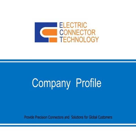 Ect english company profile v3.0 | PPTX