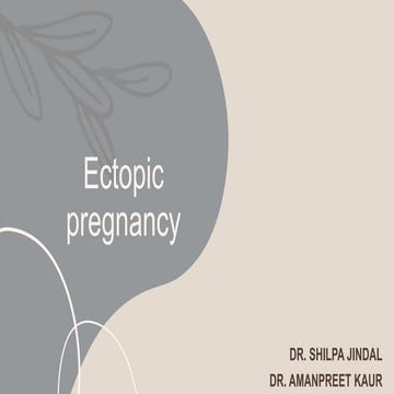 ectopic pregnancy types and radiology us findings | PPTX