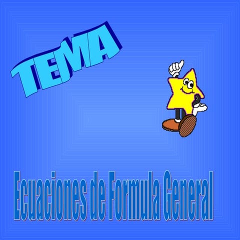 ecuacion de formula general | PPT