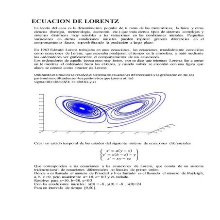 Ecuacion de lorentz | DOCX