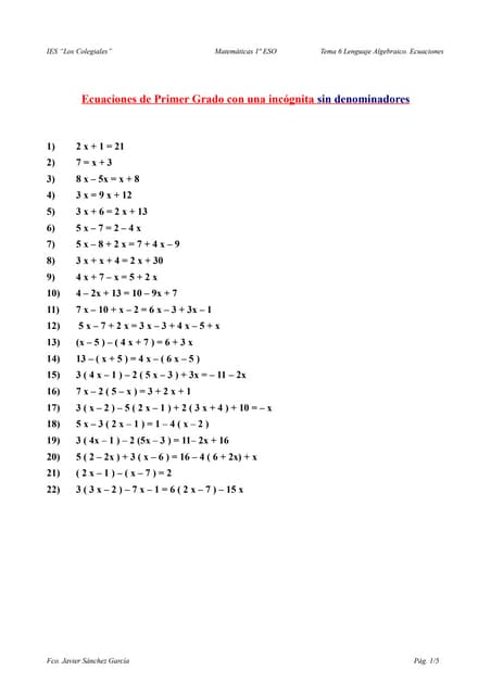 Lesson 9 8 integer equations | PDF