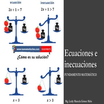 Ecuaciones e inecuaciones en fundamentos | PDF