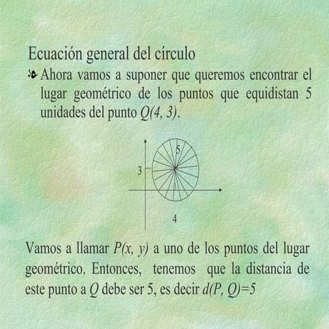 Ecuacion general de la circunferencia | PPT