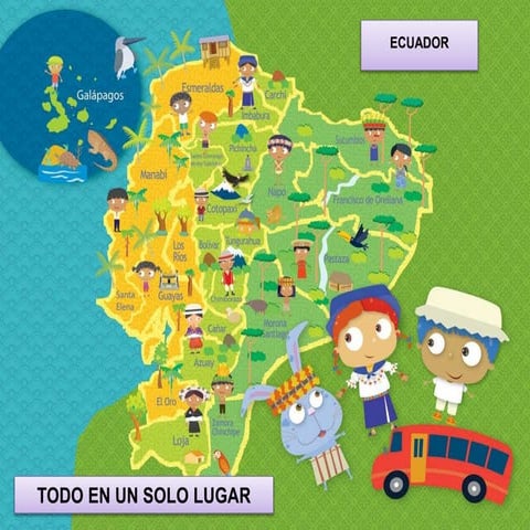 Ecuador Mapa Turistico