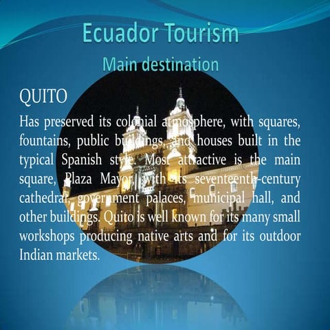 Ecuador tourism | PPTX