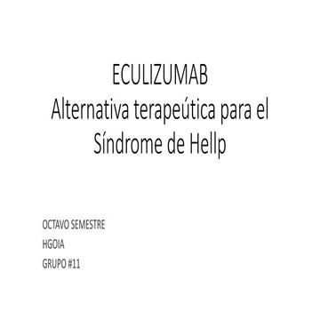 Eculizumab | PPTX