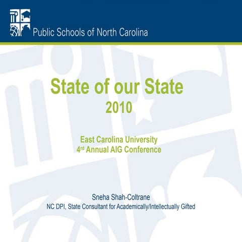 ECU State of Our State 2010 | PPT