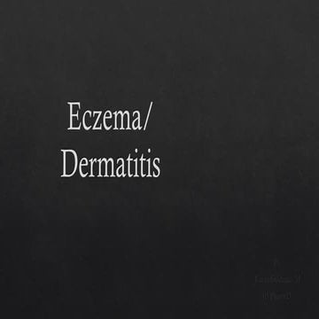 skin disease Eczema pharmacotherapeutics | PPTX