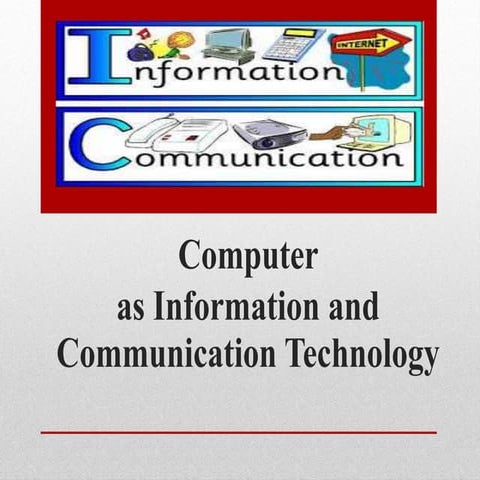 Ed.tech. 2 computer as ict batle,batulan & bernat | PPT | Free Download