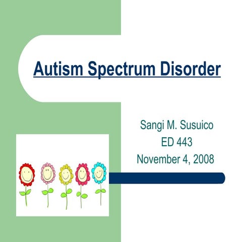 Autism Presentation | PPT