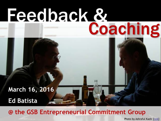 Constructive coaching & feedback 1.1 | PPTX | Human Resources | Business