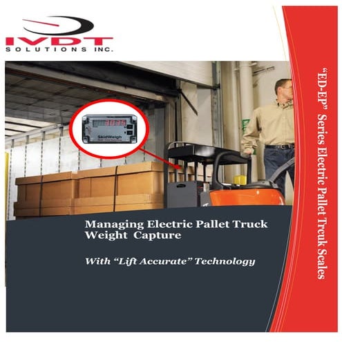 Lift truck weighing systems, Ed ep series scales | PDF