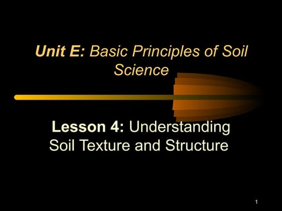 Introduction to soil science | PPT
