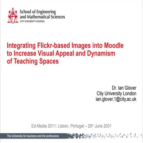 Integrating Flickr-based Images into Moodle to Increase Visual Appeal ...