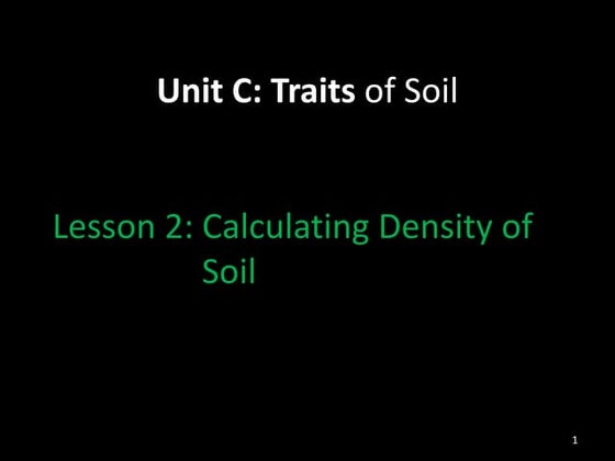 Soil Texture and Structure | PPT