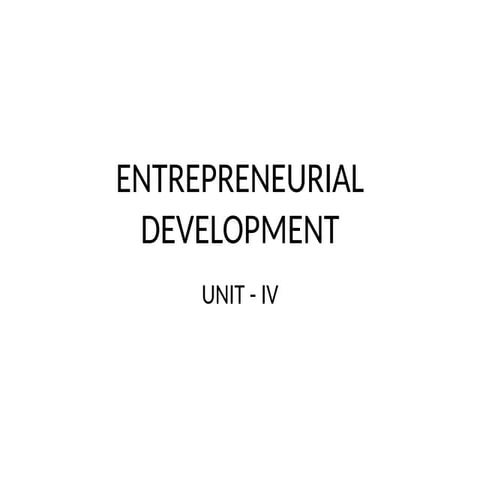Entrepreneurial Development - UNIT 4.pptx