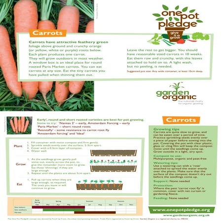 Carrots - Organic Growing Guides for Teachers + Students | PDF