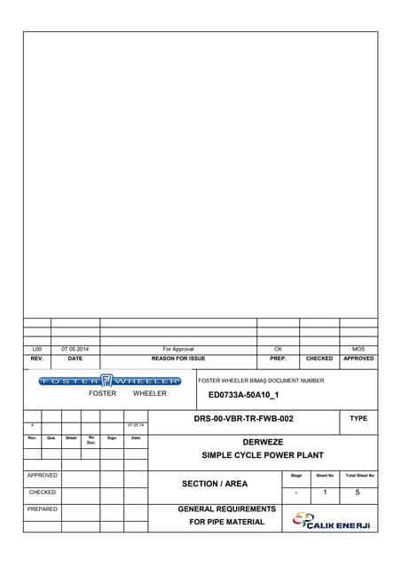 Welder parameter sheet | DOC