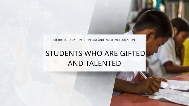 Teaching Gifted And Talented Students | PPT