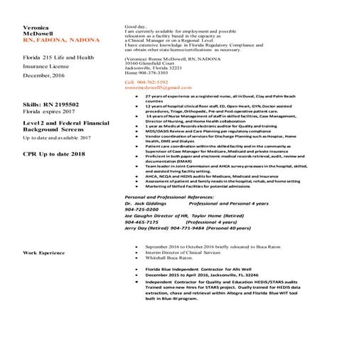 RESUME cathy's Resume 1-1-17 | DOC
