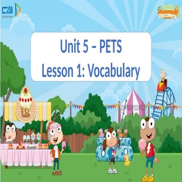 Fun and Interactive Vocabulary Lesson on Pets and Body Parts for Kids ...
