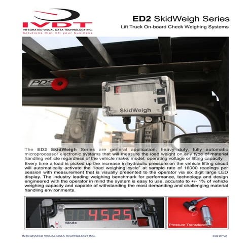 ED2 SkidWeigh Series, Ed2 2 p v2 | PDF