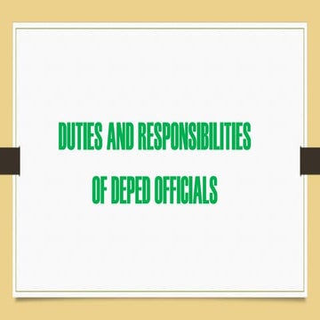 Department of Education (DepEd) Management Structure | PPTX