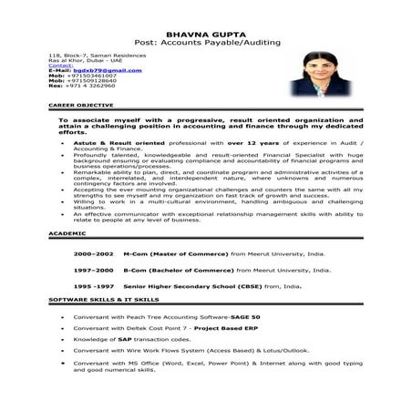 Bhavna Gupta -Resume | DOC