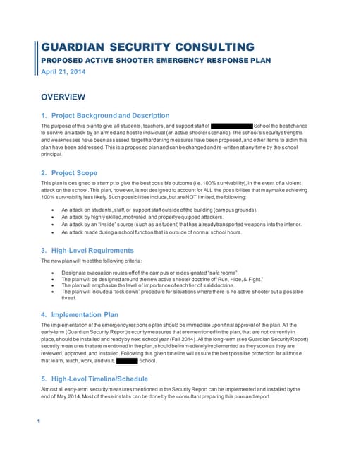 Active shooter response plan.ppt (1) | PPTX