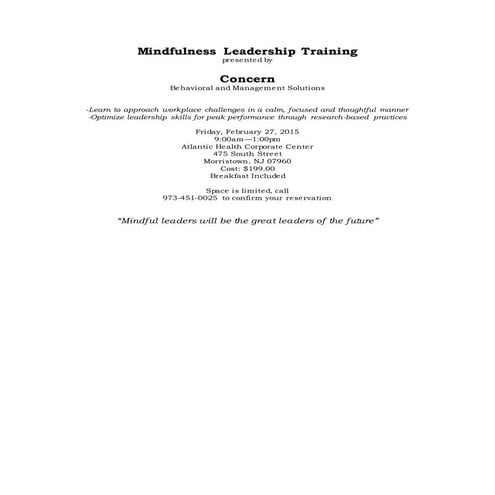 Mindfulness Leadership Training1 | DOCX