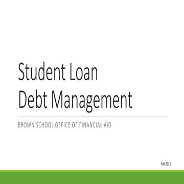 Debt Management Strategies presentation | PPTX