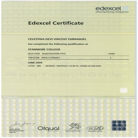 Edexcel Certificate | PDF