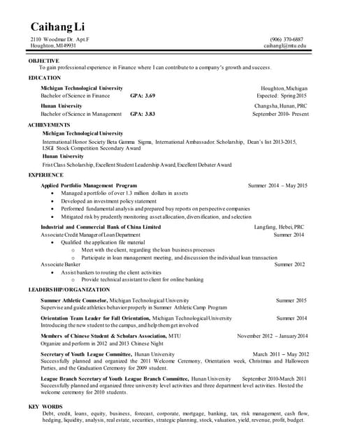 Cameron White LinkedIn Resume | PDF