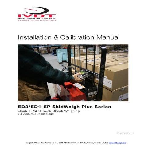 Electric Pallet Truck Check Weighing & Utilization Monitoring Systems | PDF